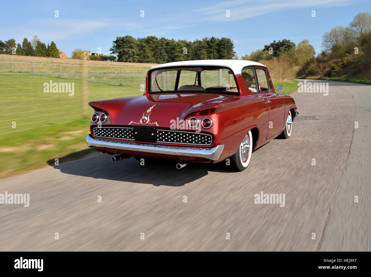 Ford Consul Capri British custom car hotrod Stock Photo - Alamy