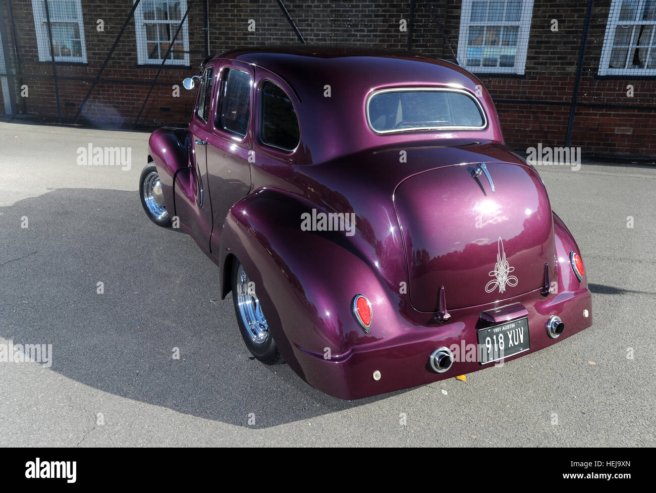 1951 Austin Devon British hotrod custom car Stock Photo - Alamy