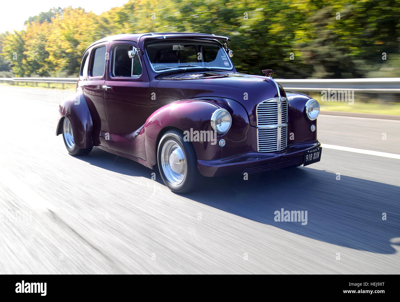 1951 Austin Devon British hotrod custom car Stock Photo - Alamy