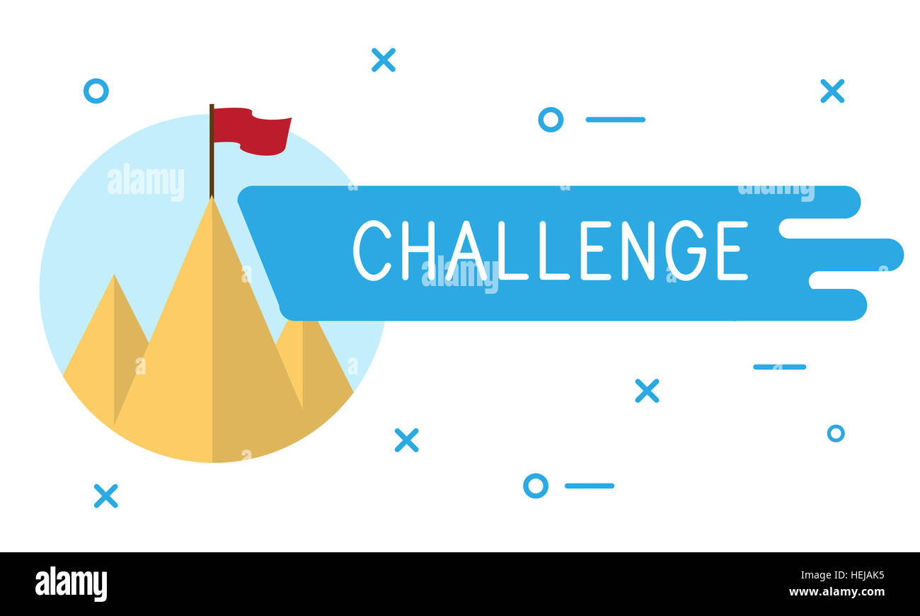 Achievement mountain Cut Out Stock Images & Pictures - Alamy