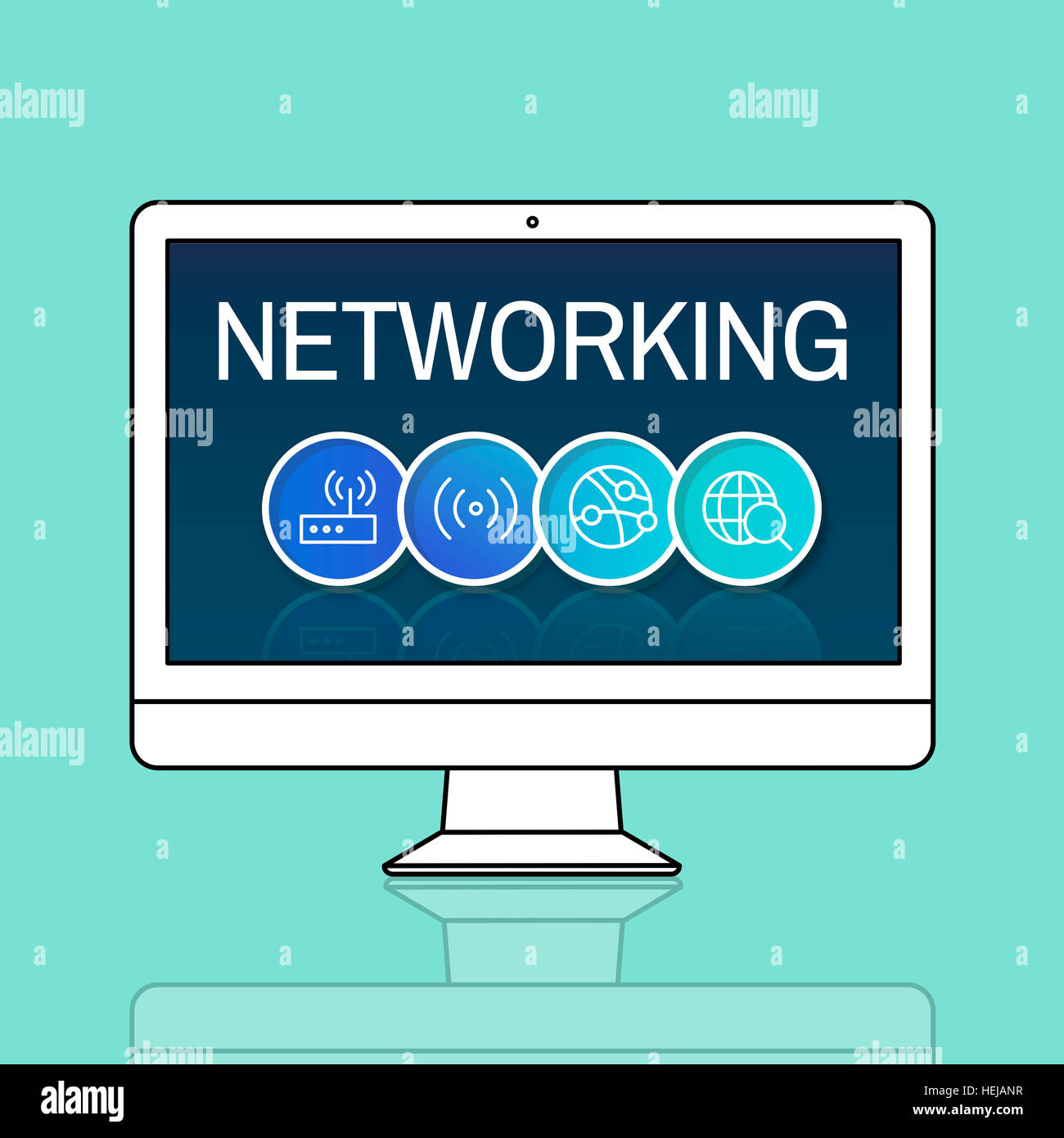 Internet Network Buttons Icon Concept Stock Photo - Alamy