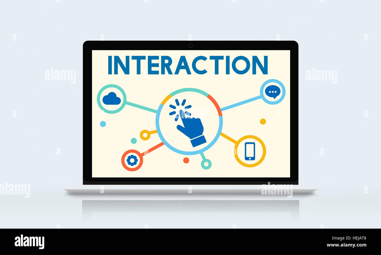 Interaction Connection Community Social Network Concept Stock Photo - Alamy