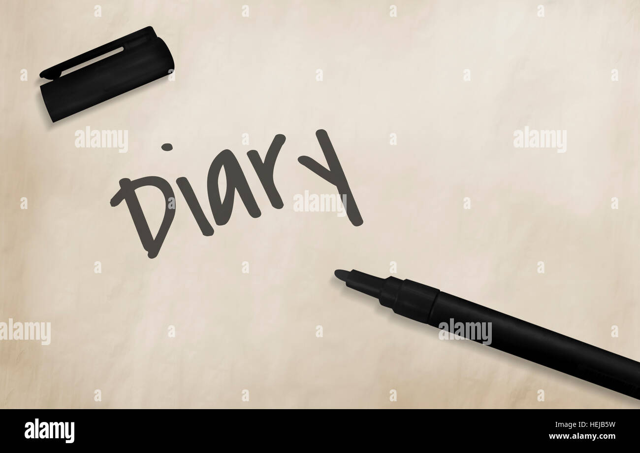 Daybook journal hi-res stock photography and images - Alamy