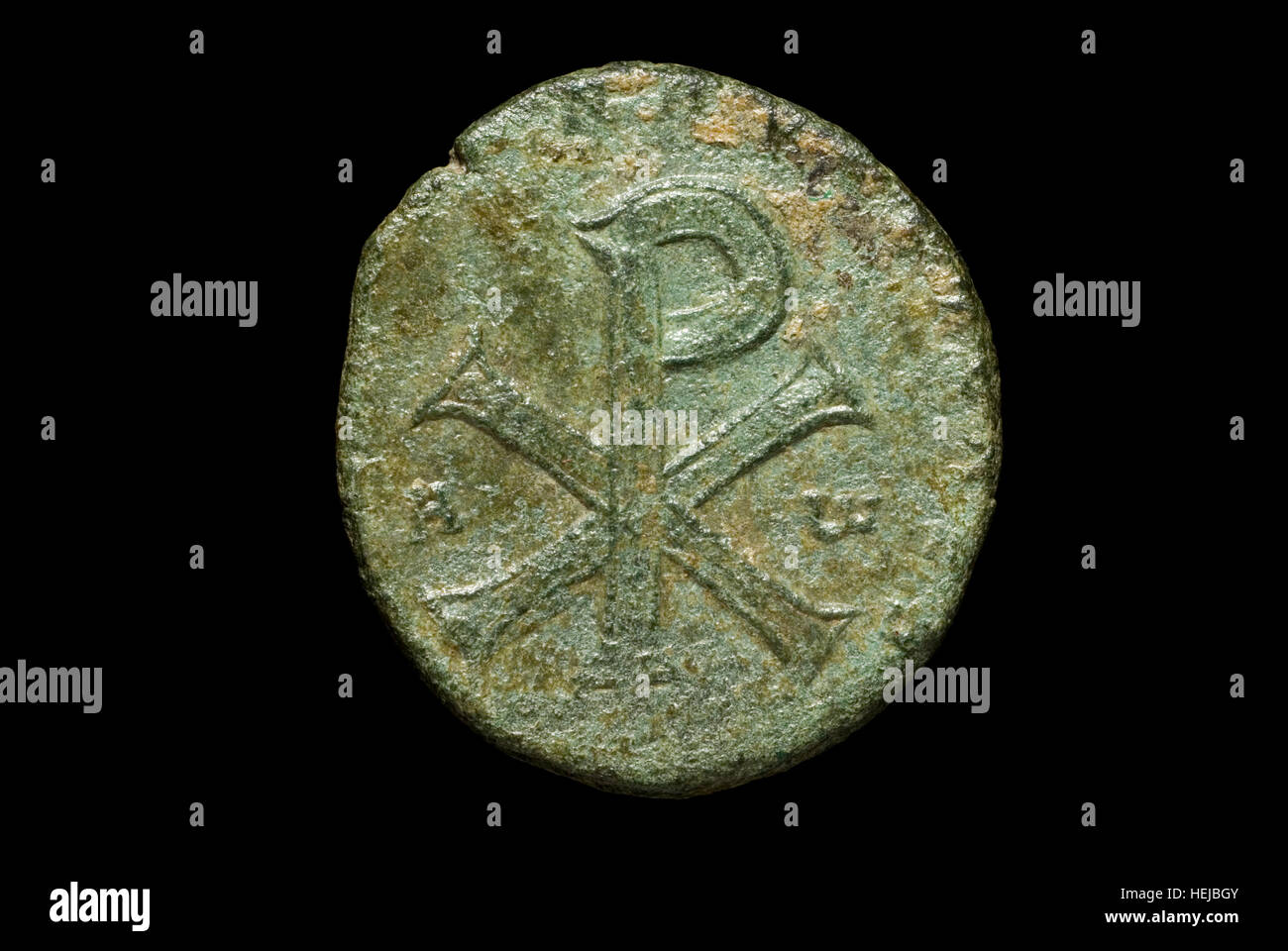 Roman Coin of the Emperor Magnentius Stock Photo - Alamy