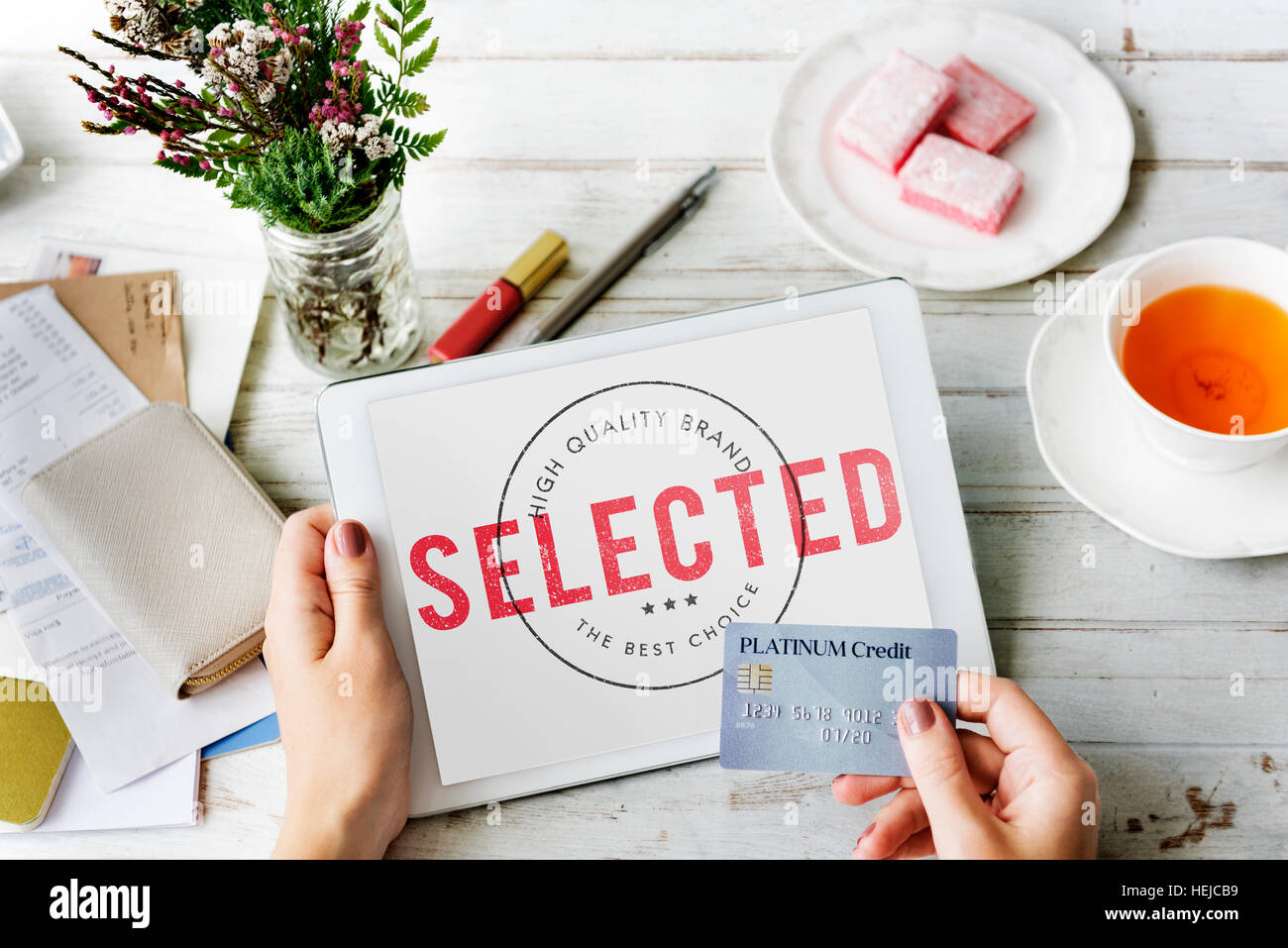 Selected Decision Result Selection Yes Status Concept Stock Photo - Alamy