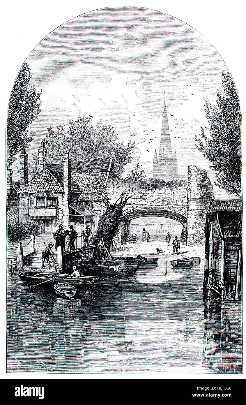 Medieval ferry engraved hi-res stock photography and images - Alamy