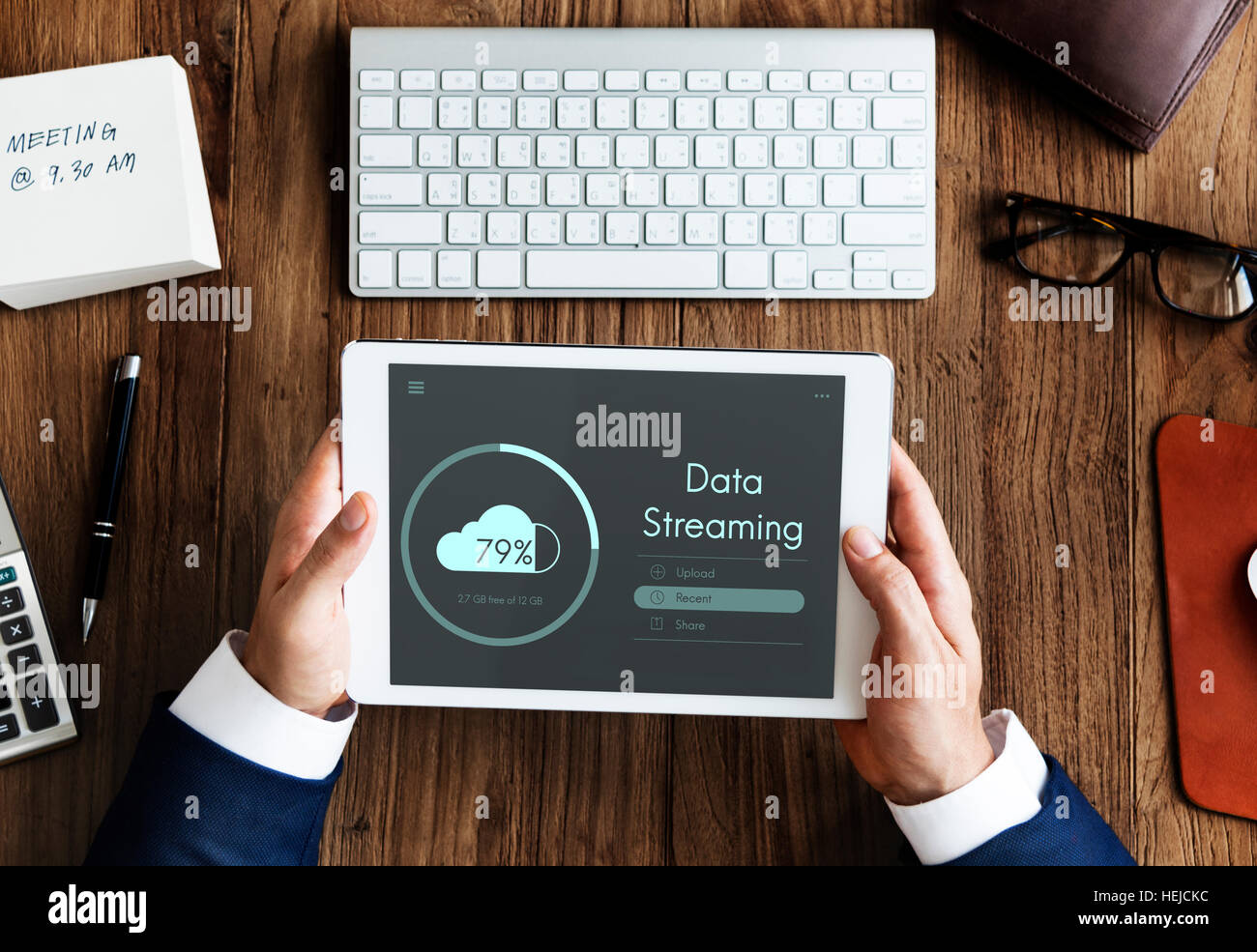 Cloud Storage Upload Interface Concept Stock Photo - Alamy