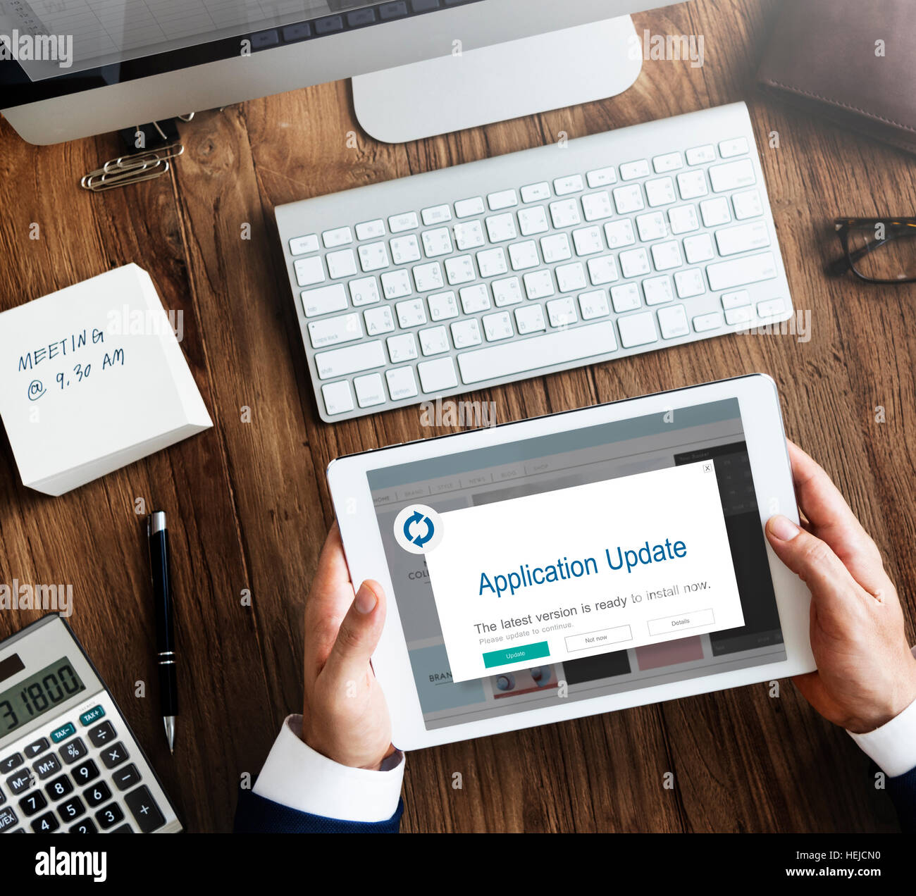 Application Upgrade Icon Concept Stock Photo - Alamy