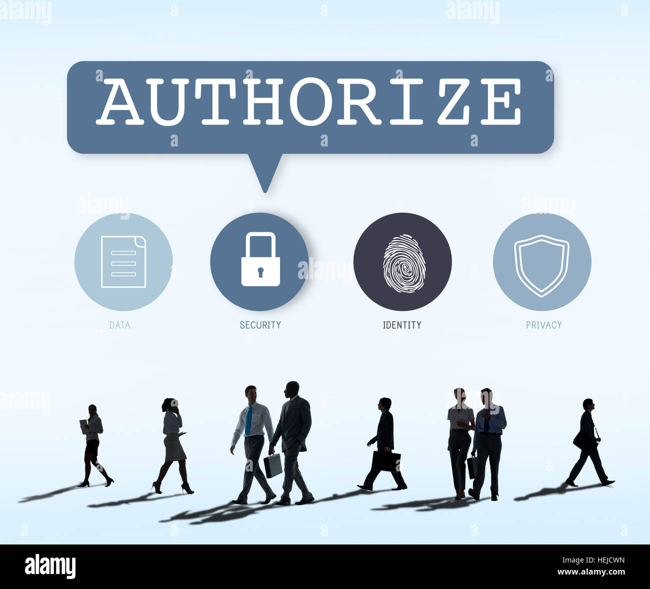 Authorization Permission Network Security System Concept Stock Photo ...