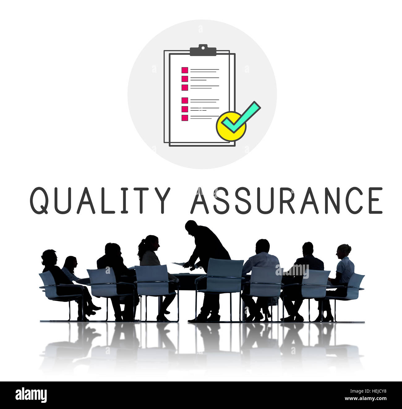 Quality Assurance Clipboard Icon Stock Photo - Alamy