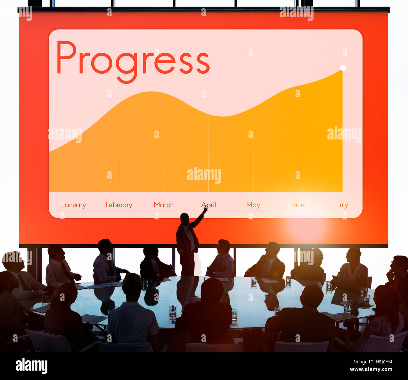 Graph Progress Report Analysis Concept Stock Photo - Alamy