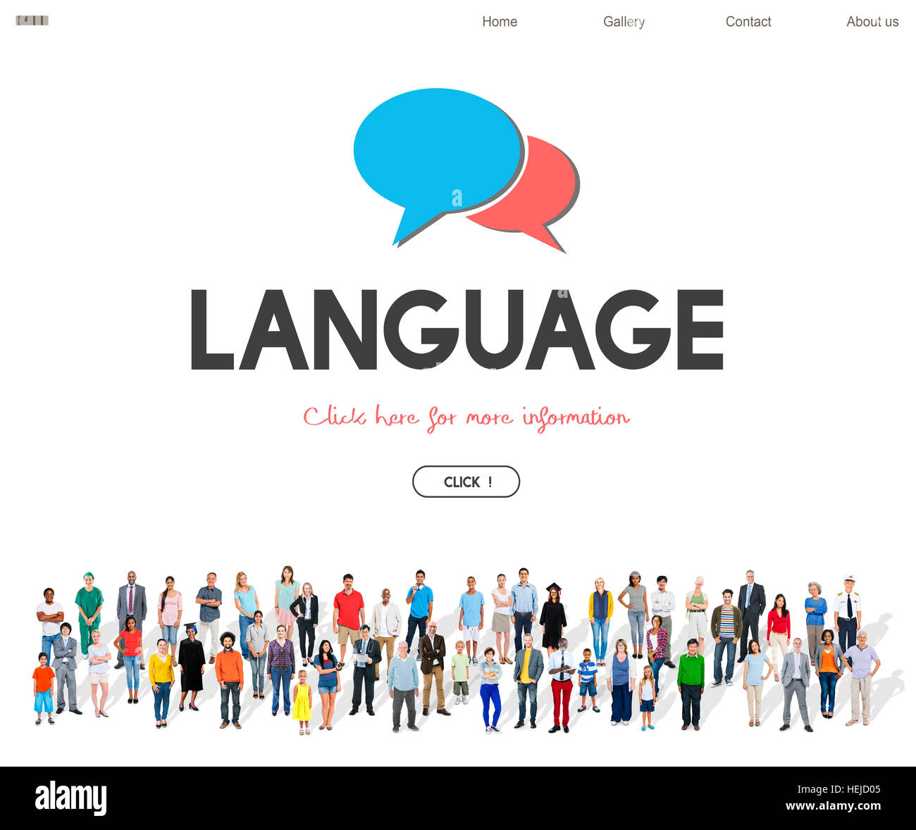 Online Language Learning Interface Concept Stock Photo - Alamy
