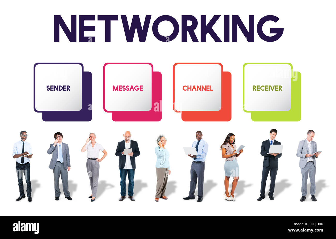 Networking Computer Connection Internet Concept Stock Photo - Alamy