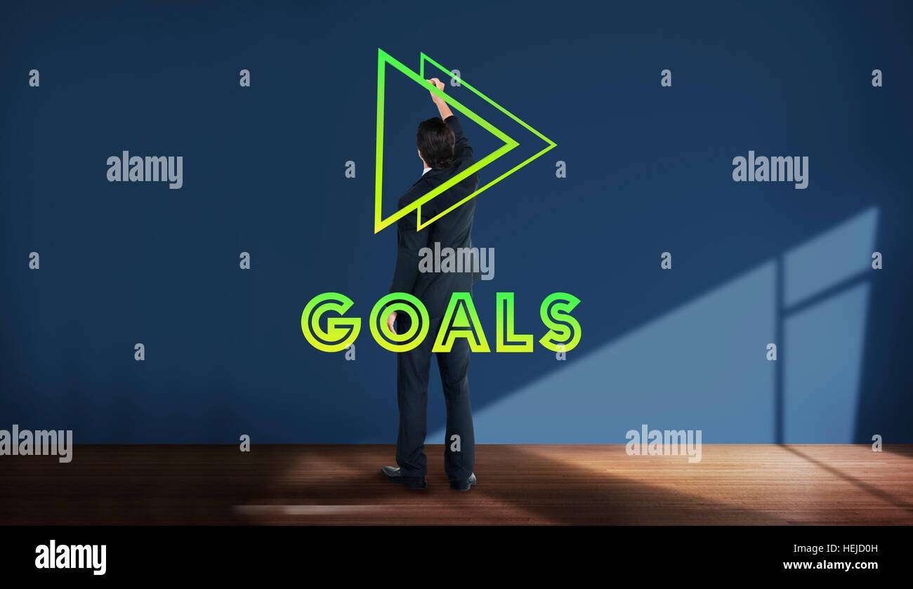 Goals Aim Forward Positivity Success Mission Concept Stock Photo - Alamy