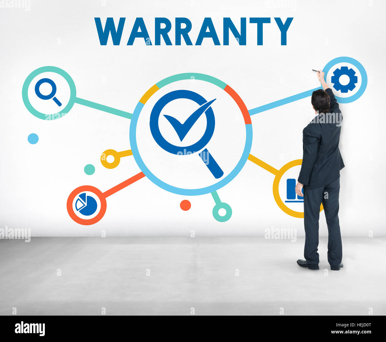 Quality Management Check Icon Concept Stock Photo - Alamy