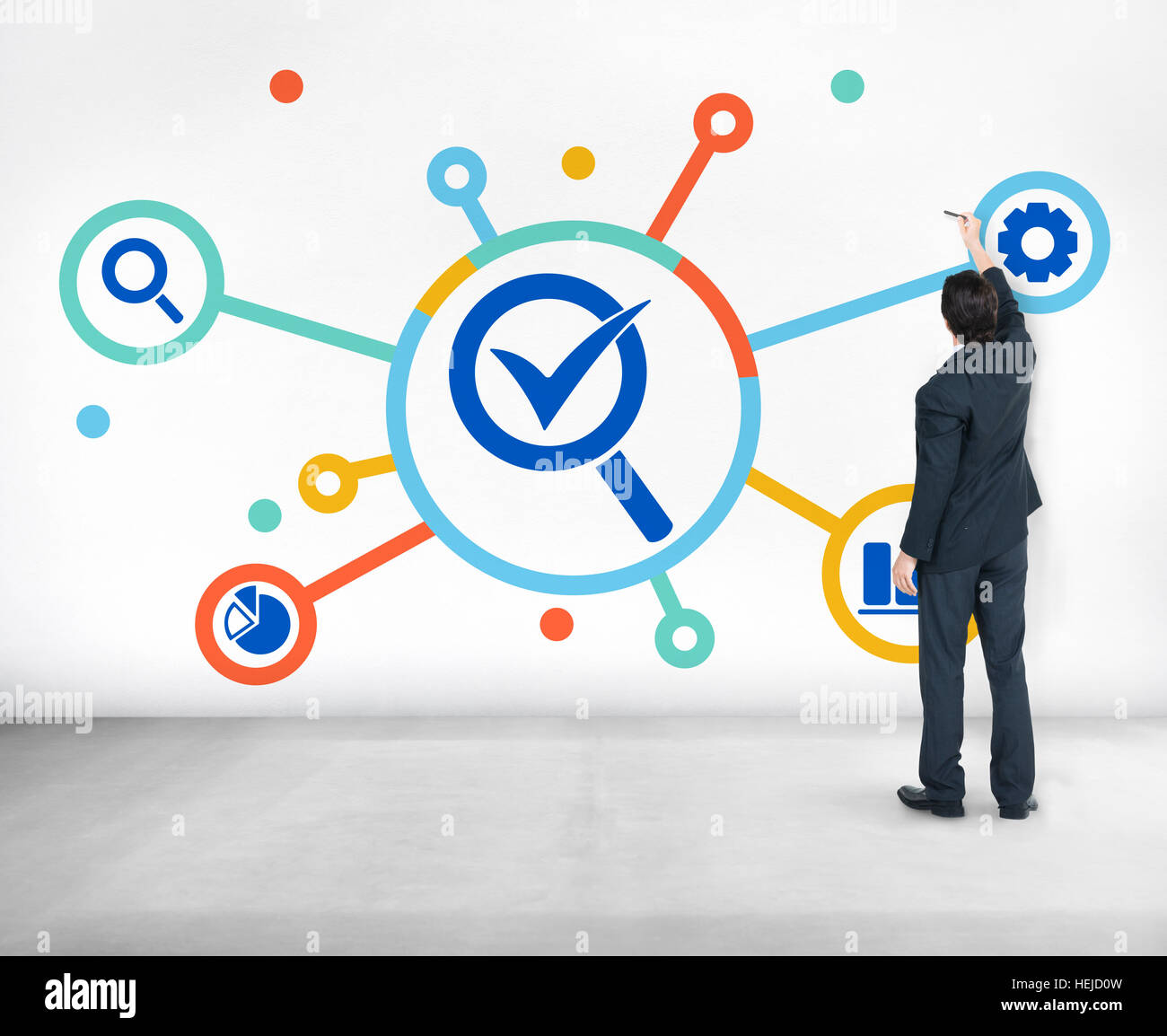 Quality Management Check Icon Concept Stock Photo - Alamy