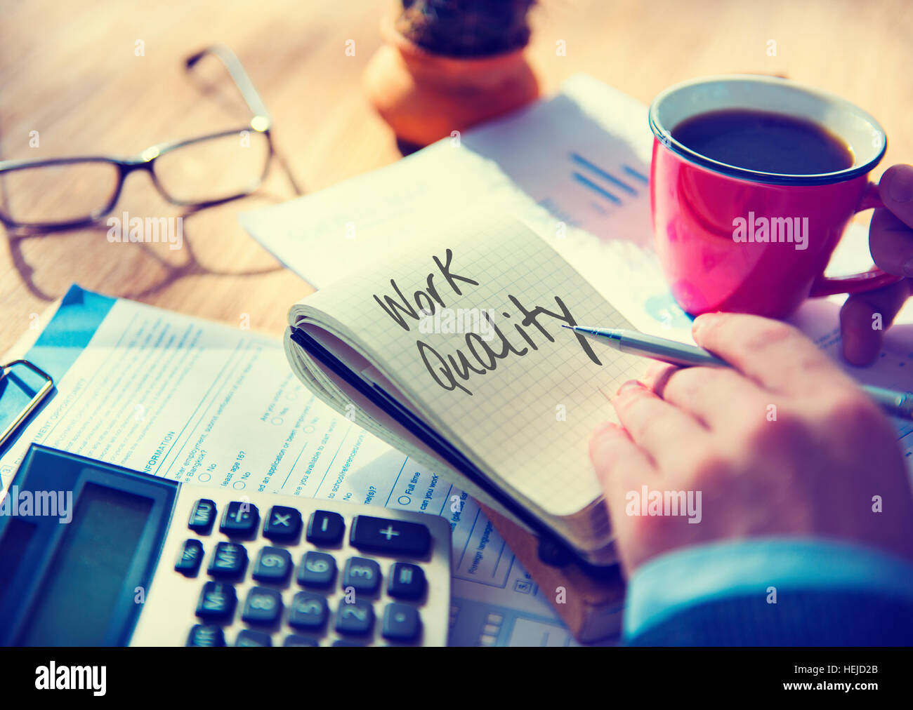 Work Quality Work Smarter Not Harder Efficient Concept Stock Photo - Alamy