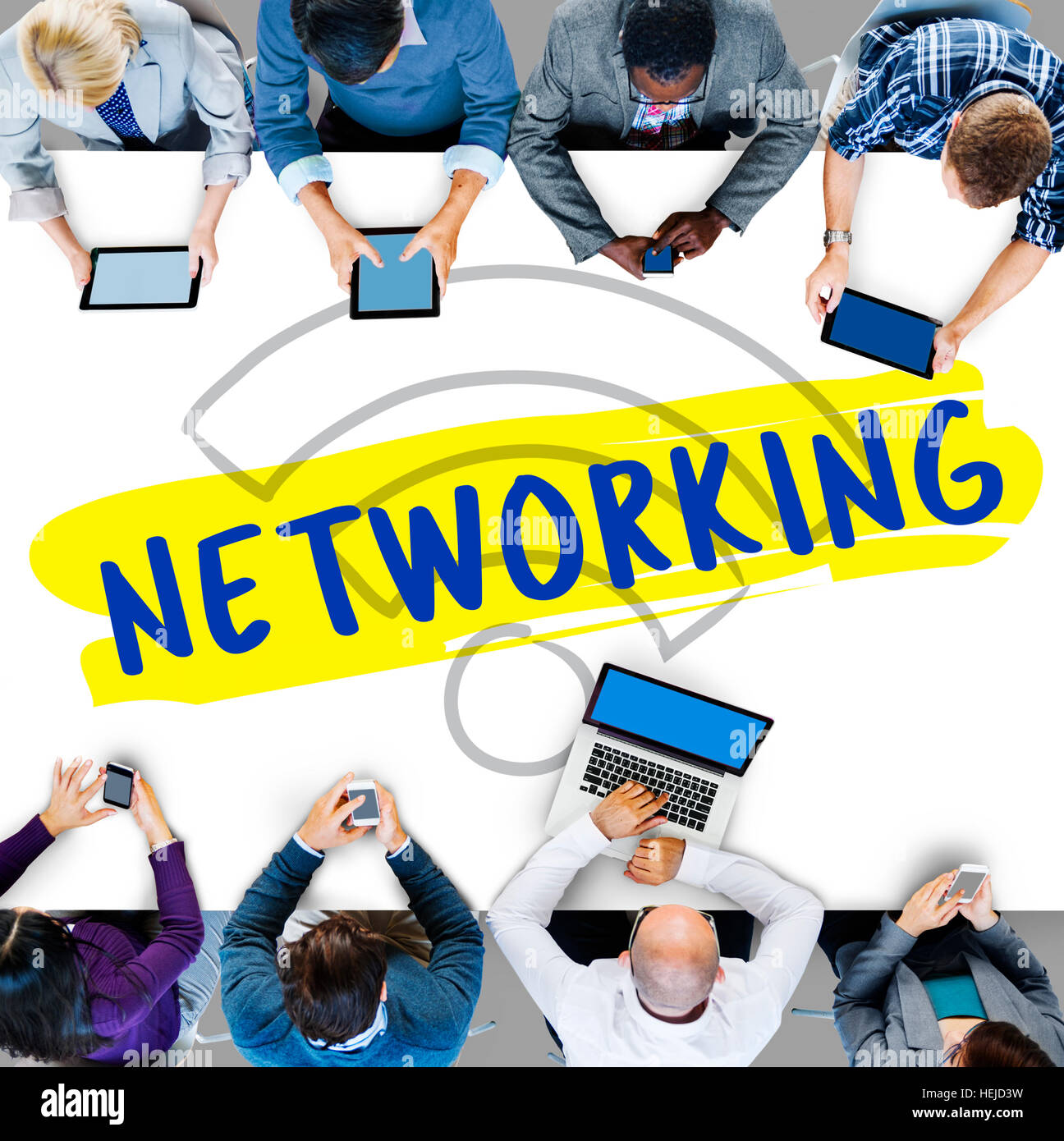 Business Team Connection Technology Networking Concept Stock Photo - Alamy