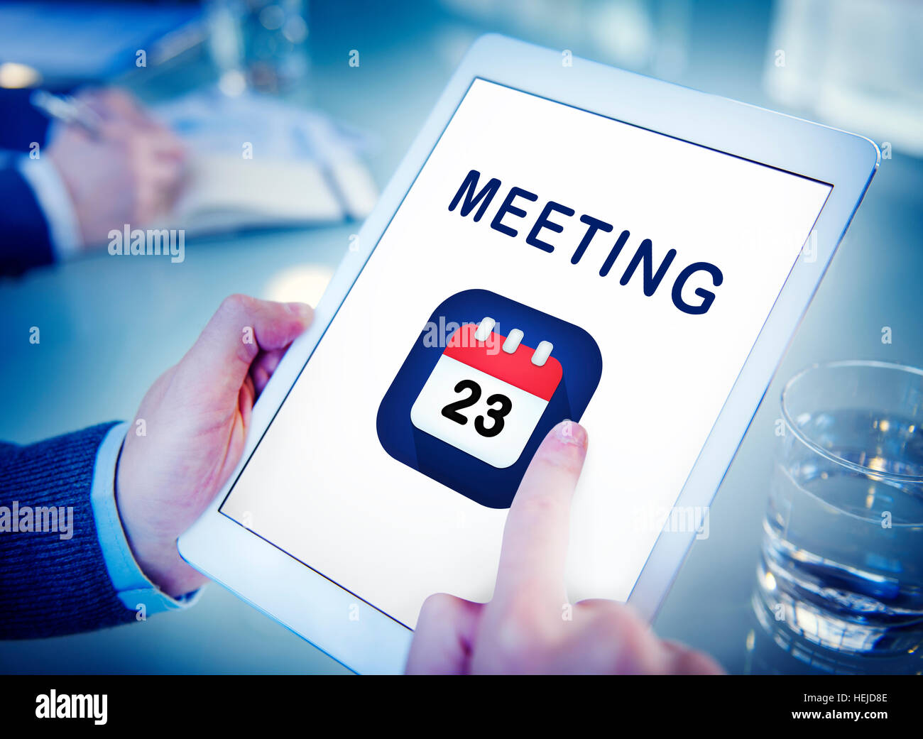 Office Worker Internet Connection Tablet Concept Stock Photo - Alamy