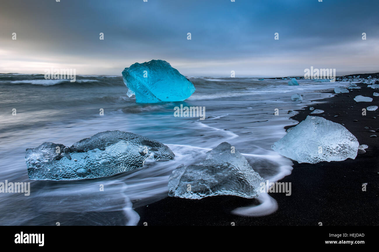 Ice Beach Iceland Stock Photo - Alamy
