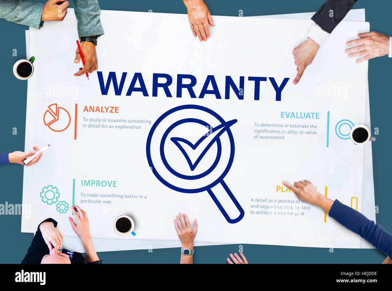 Quality Management Check Icon Concept Stock Photo - Alamy