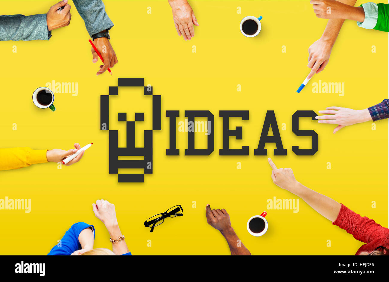 Fresh Ideas Inspire Creativity Concept Stock Photo - Alamy
