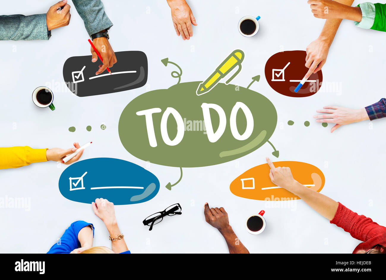 Business Team Meeting Brainstorming Planning Concept Stock Photo - Alamy