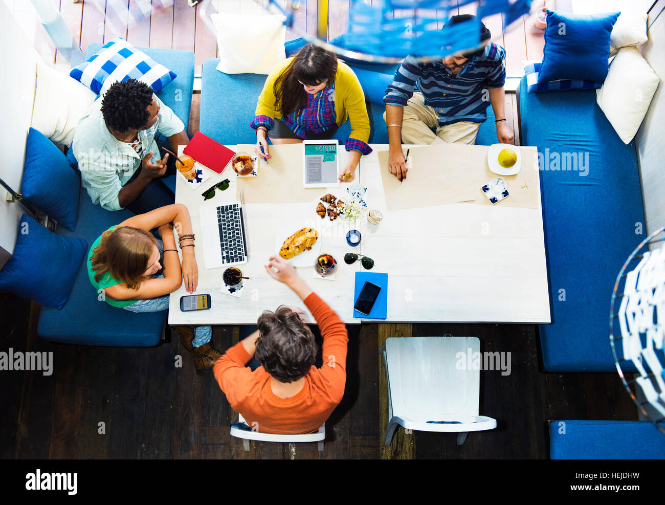 Ideas Creativity Planning Office Working Cafe Concept Stock Photo - Alamy