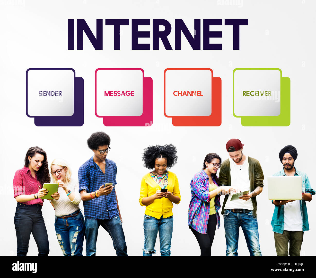 Internet Digital Technology Connection Network Concept Stock Photo - Alamy