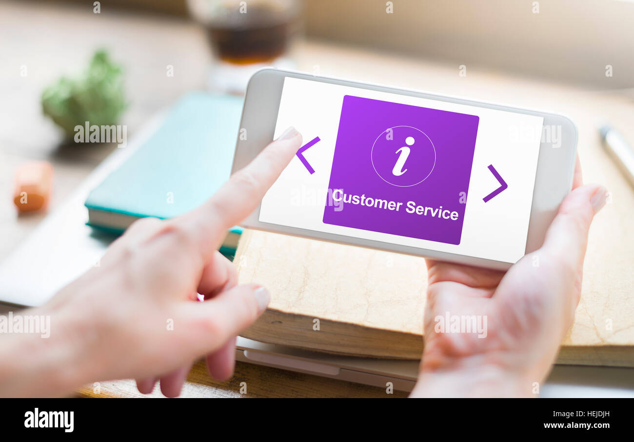 Customer Service Information Icon Concept Stock Photo - Alamy