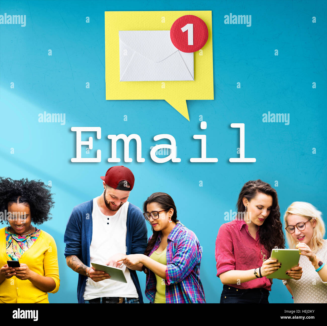 Email Conversation New Message Concept Stock Photo - Alamy