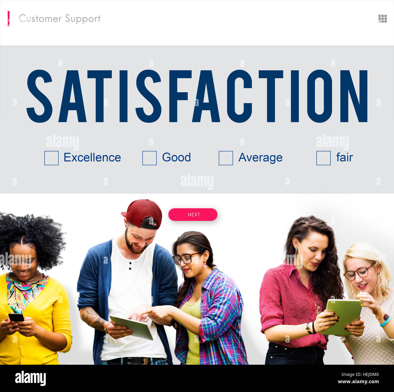 Customer Service Feedback Interface Concept Stock Photo - Alamy