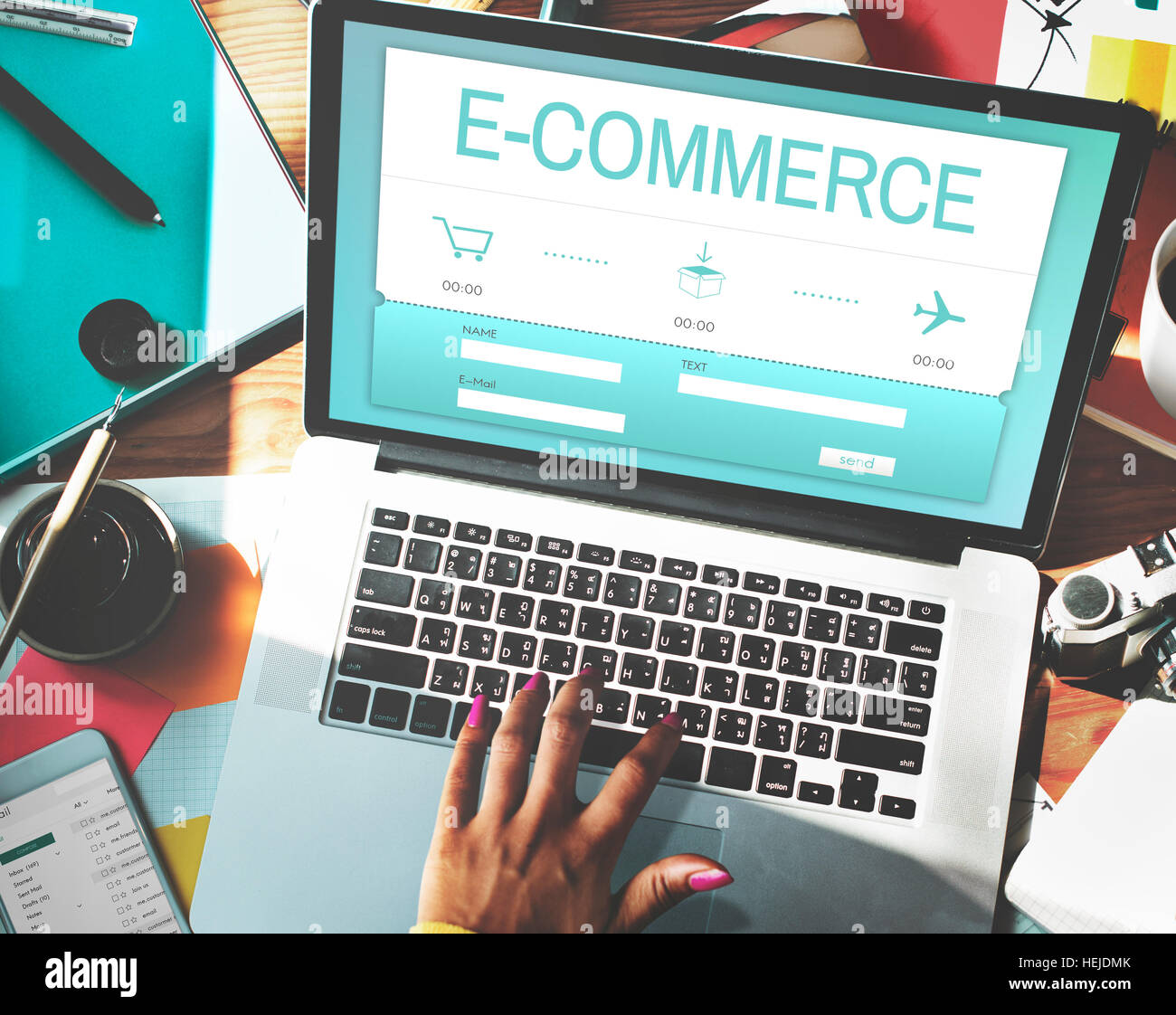 Online E-Commerce Shopping Interface Concept Stock Photo - Alamy