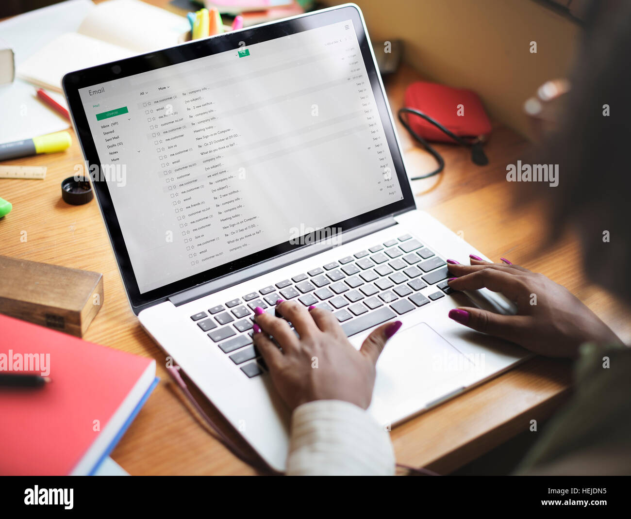 Digital Device Communication Connection Working Concept Stock Photo - Alamy