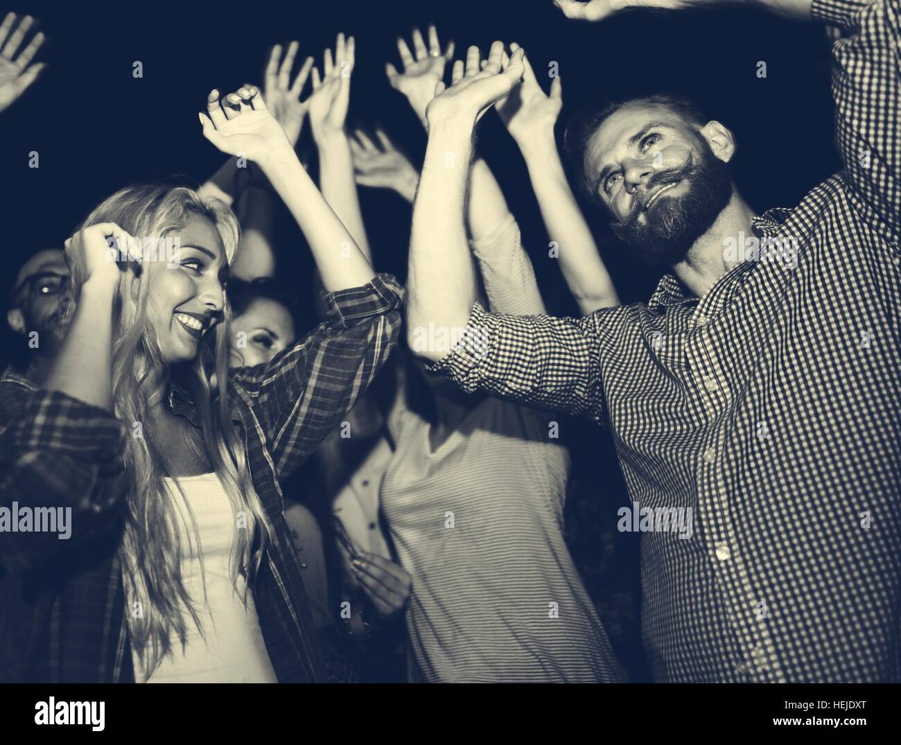 Group Of People Dancing Concept Stock Photo - Alamy