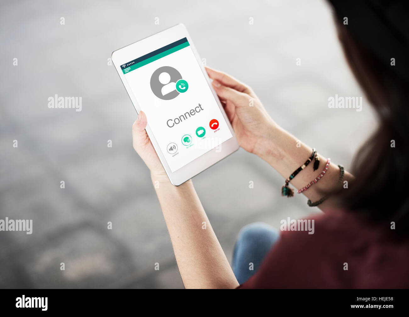Calling Communication Connect Networking Concept Stock Photo - Alamy