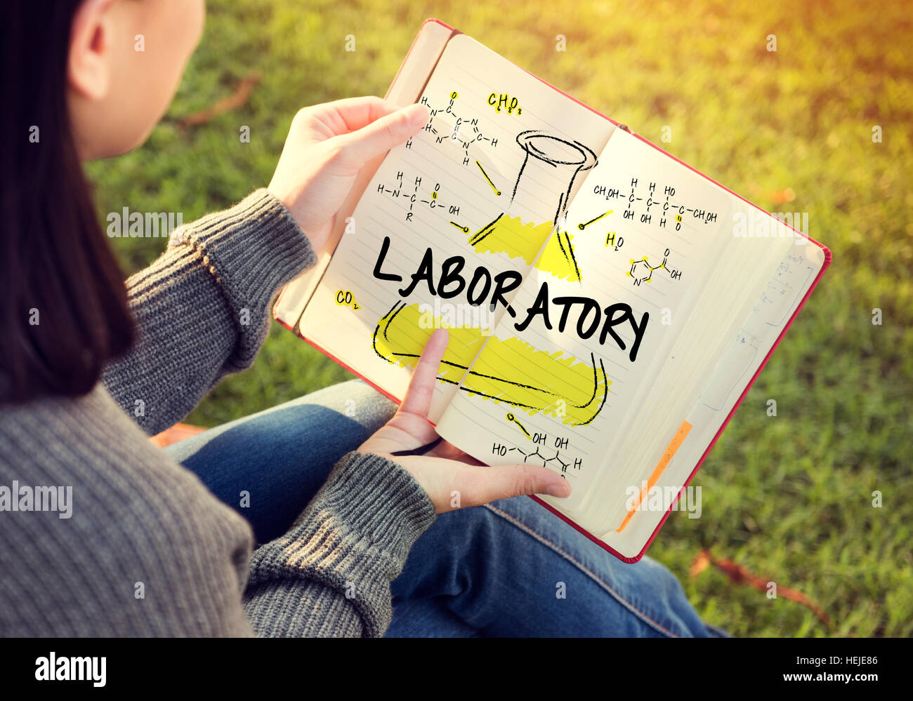 Science Experiment Laboratory Formula Chemical Concept Stock Photo - Alamy
