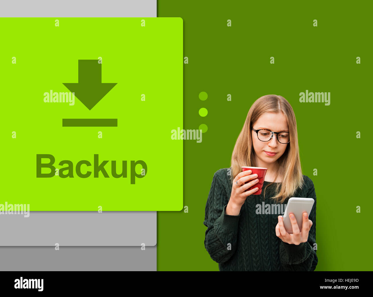 Data Backup Information Technology Concept Stock Photo - Alamy