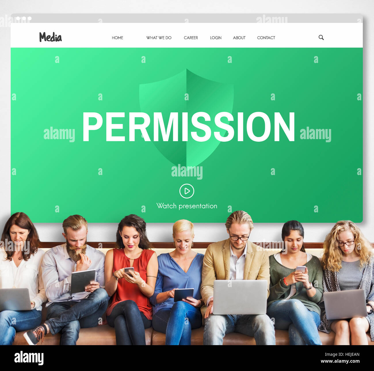 Security Privacy Web Page Concept Stock Photo - Alamy