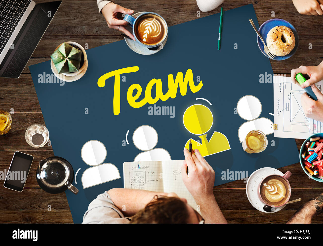 Partnership Corporate Team Leader Font Concept Stock Photo - Alamy