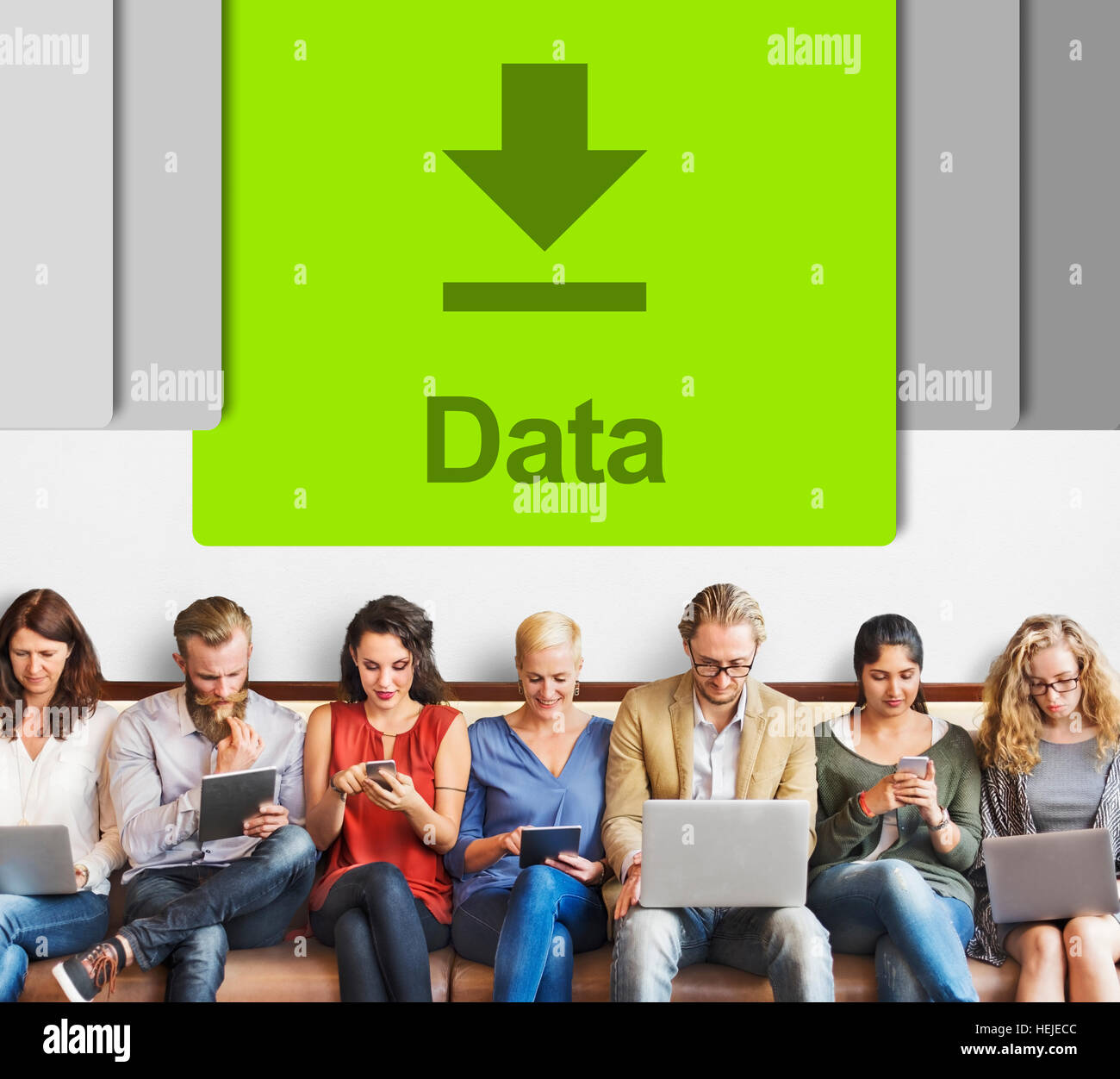 Data Backup Information Technology Concept Stock Photo - Alamy