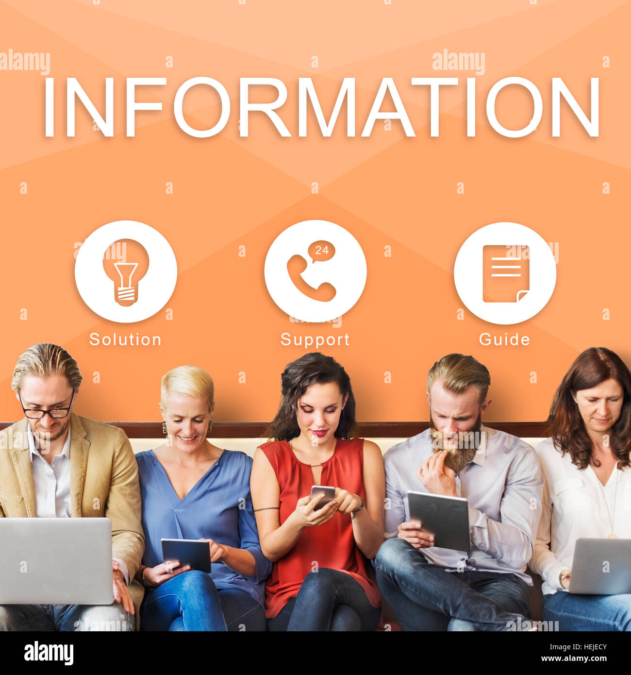 Information Contact Us Help Desk Concept Stock Photo - Alamy