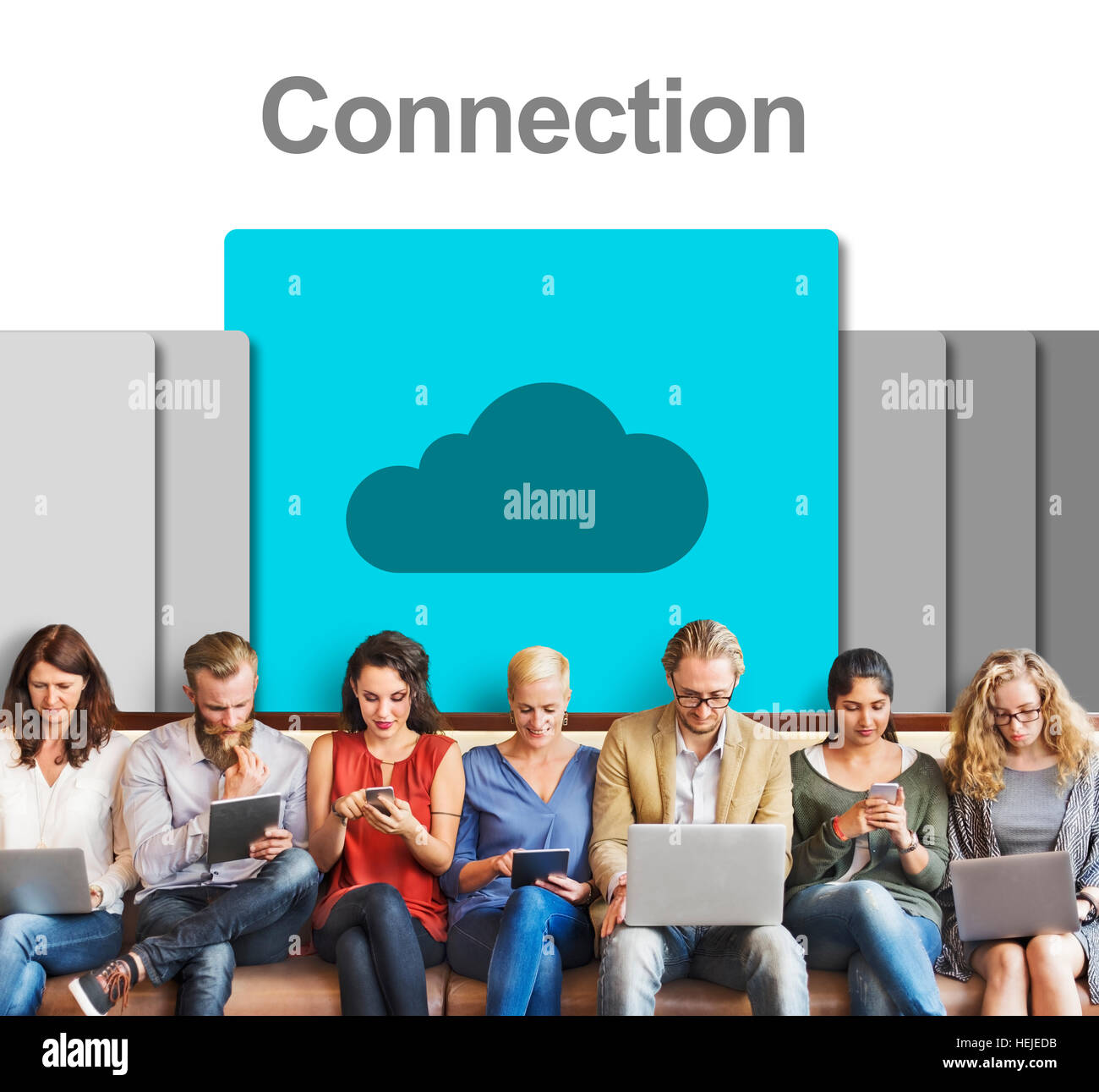 Communication Connection Cloud Network Concept Stock Photo - Alamy