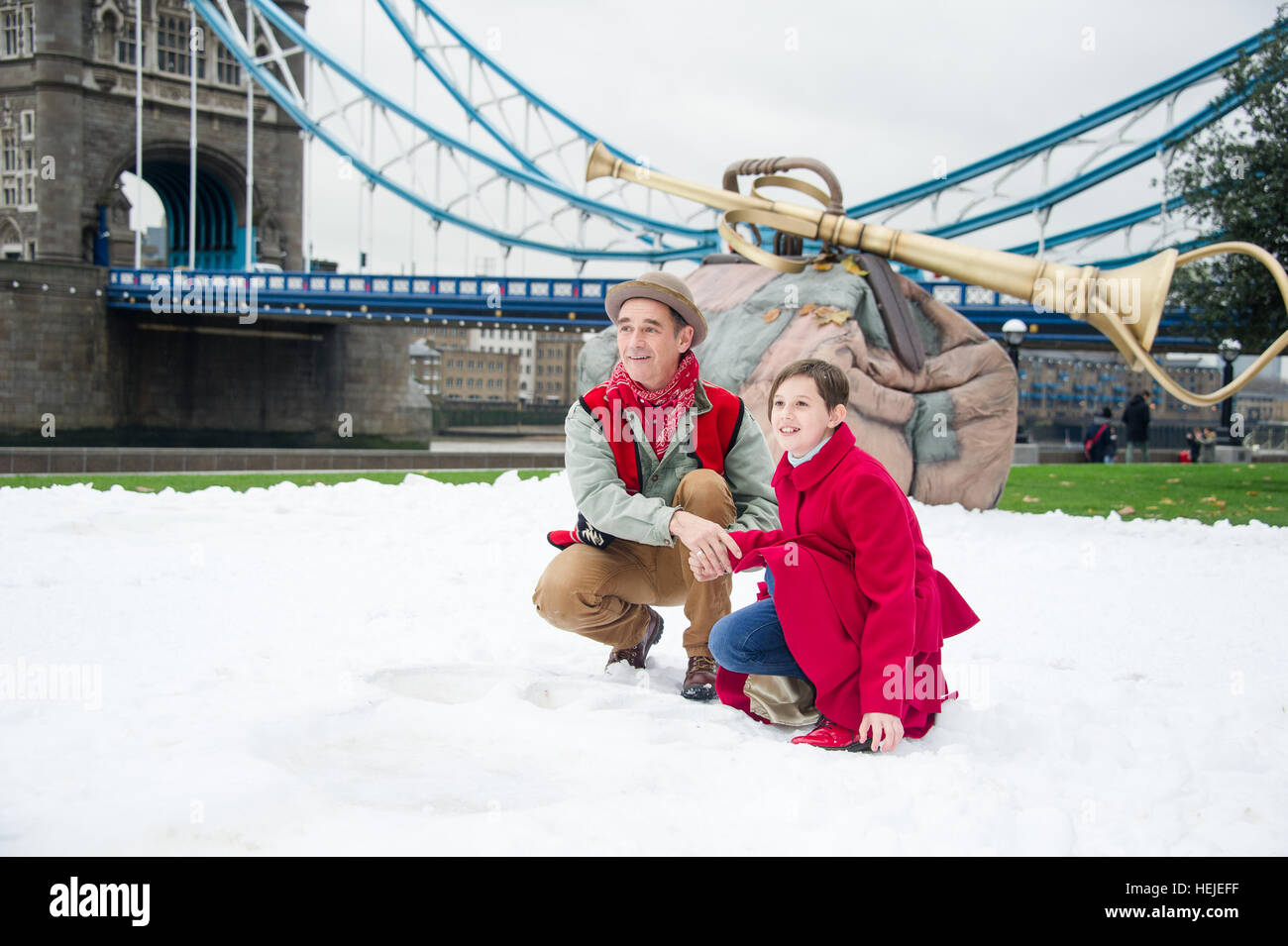 Stars of the BFG movie come together for a photo call to launch the DVD ...
