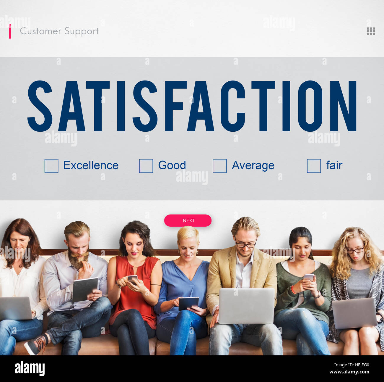 Customer Service Feedback Interface Concept Stock Photo - Alamy