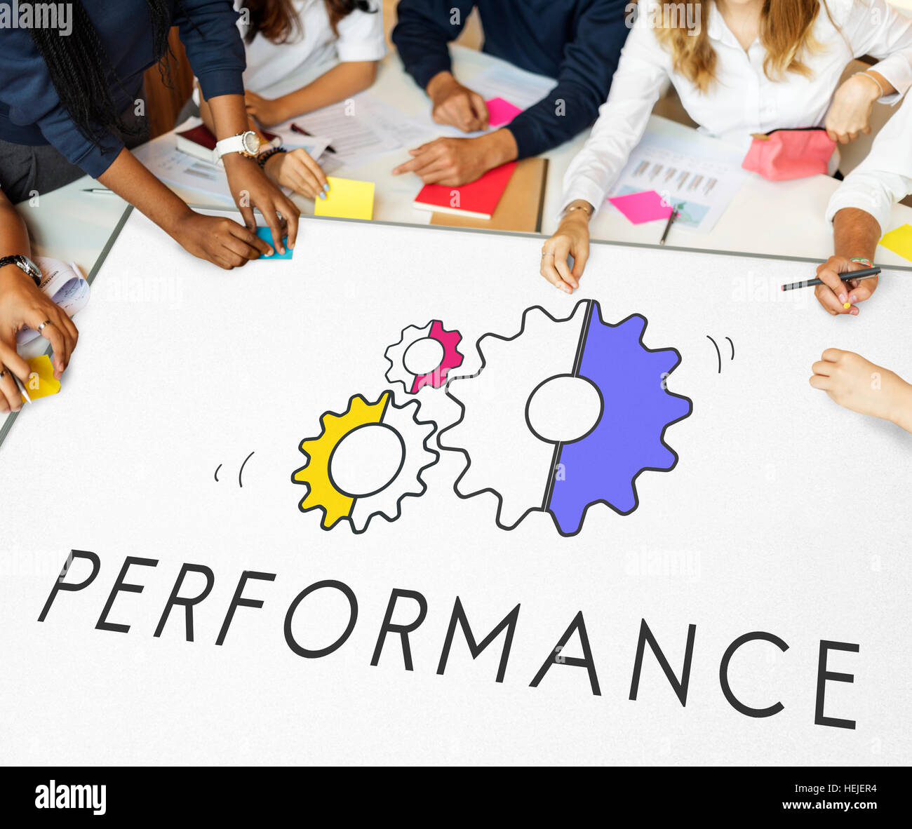 Performance Skills Cog Icon Concept Stock Photo - Alamy