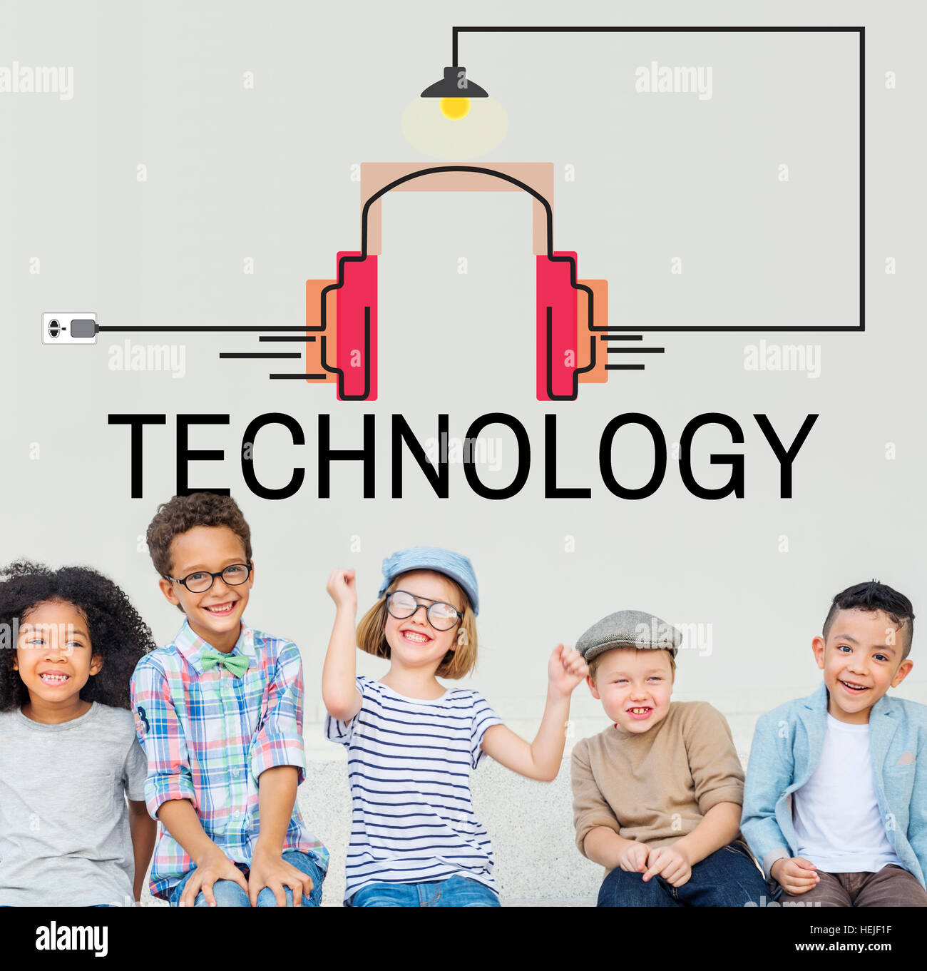 Music Audio Multimedia Headphone Concept Stock Photo - Alamy