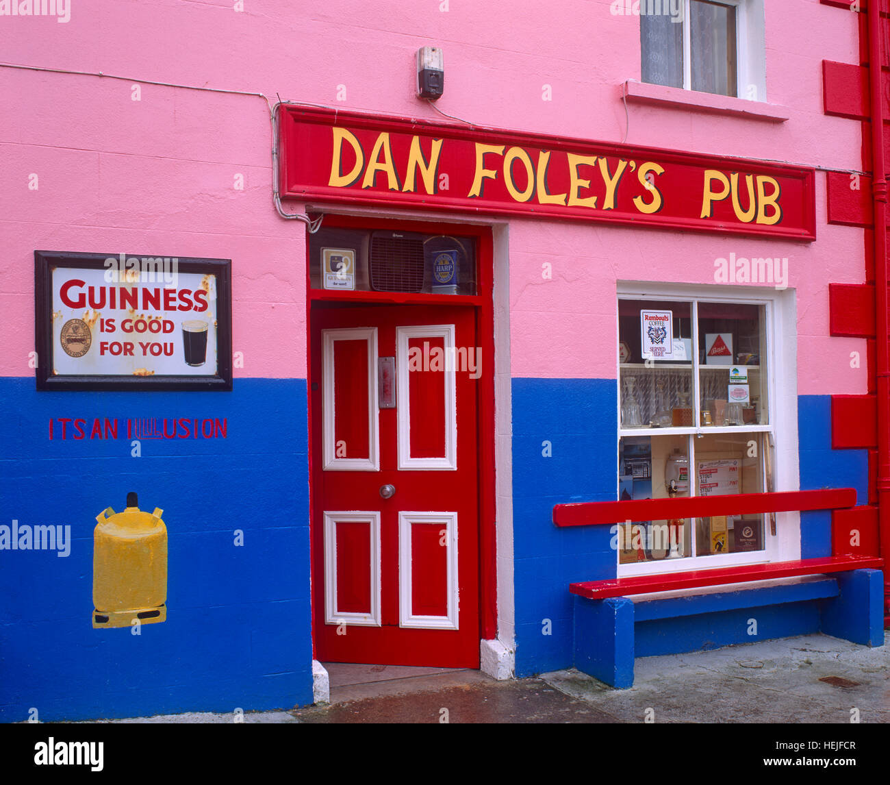 Dan Foleys Pub, Anascaul, The Dingle, County Kerry, Ireland Stock Photo ...