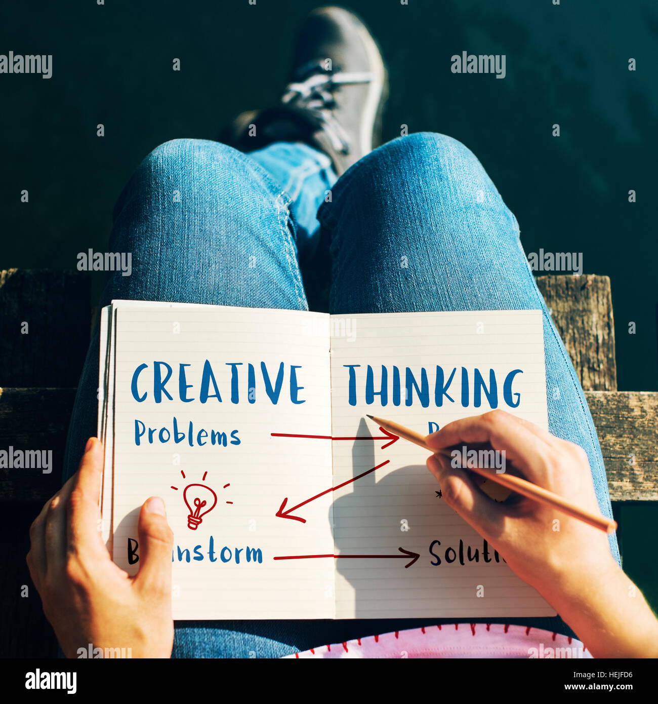 Creative Thinking Business Strategy Concept Stock Photo - Alamy