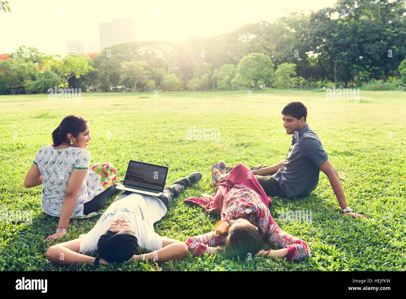 Indian Ethnicity People Interacting Concept Stock Photo - Alamy